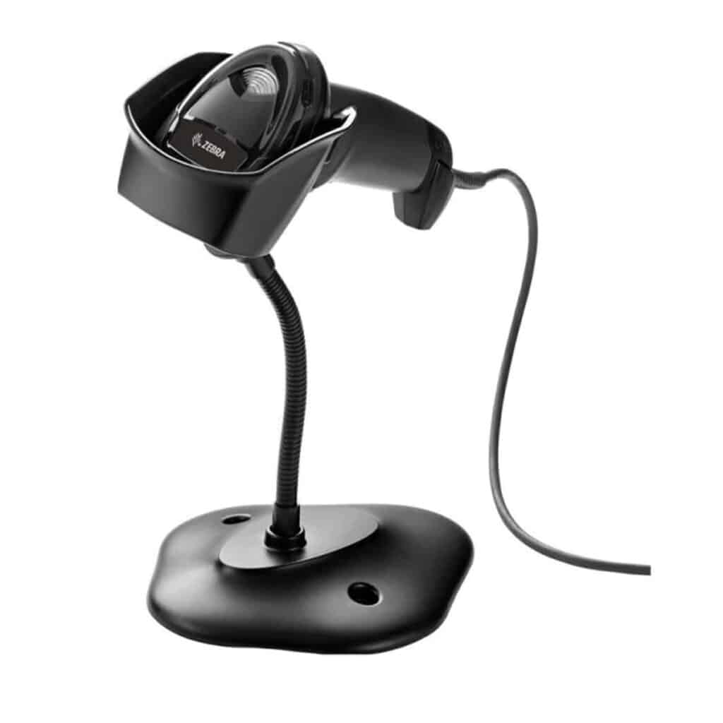 ZEBRA SCANNER KIT LI2208 1D USB BLACK WITH STAND | Intermax